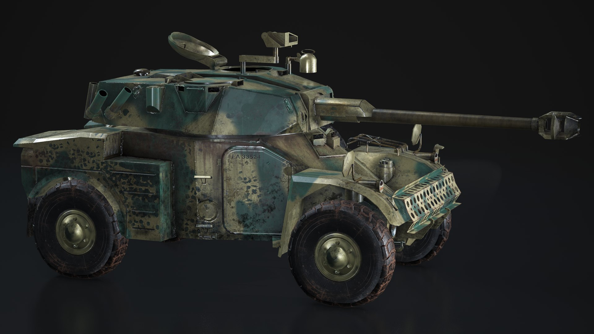 panhard aml 3d model