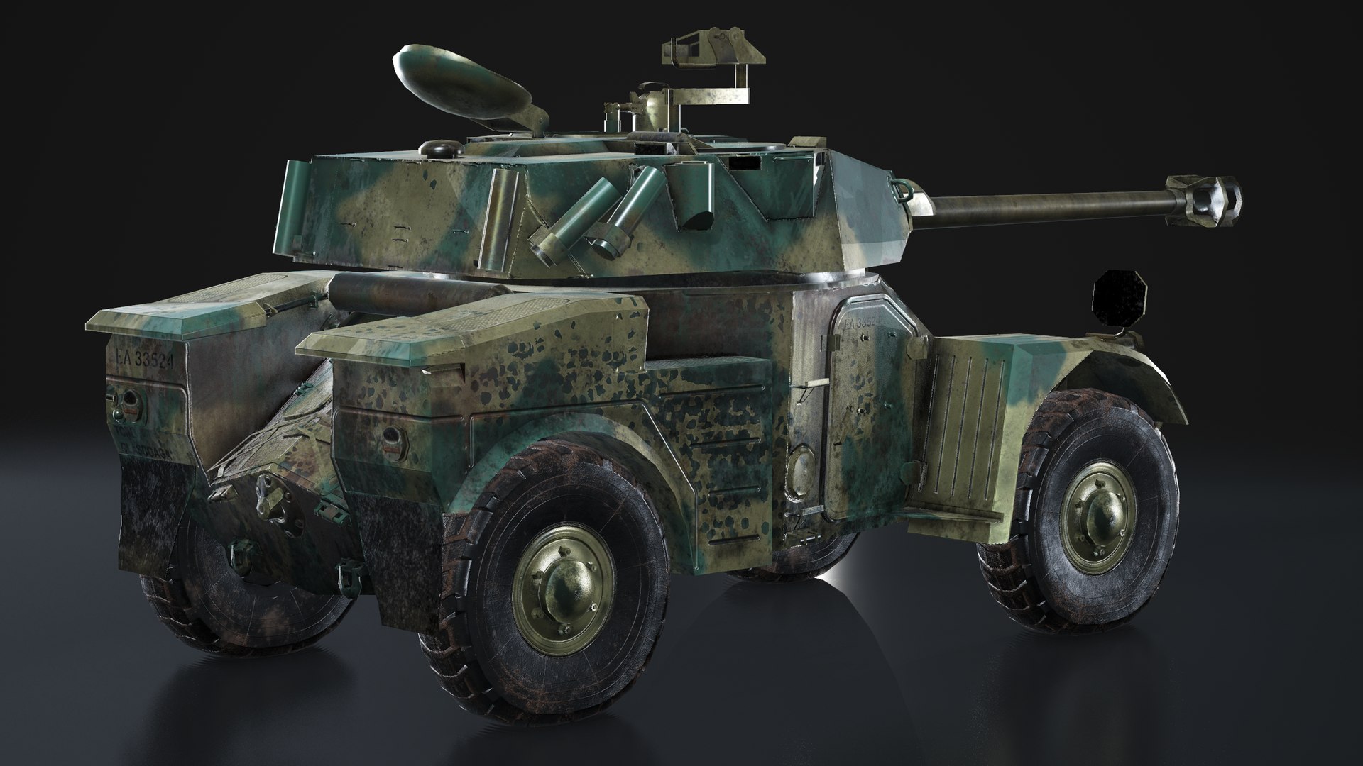 panhard aml 3d model