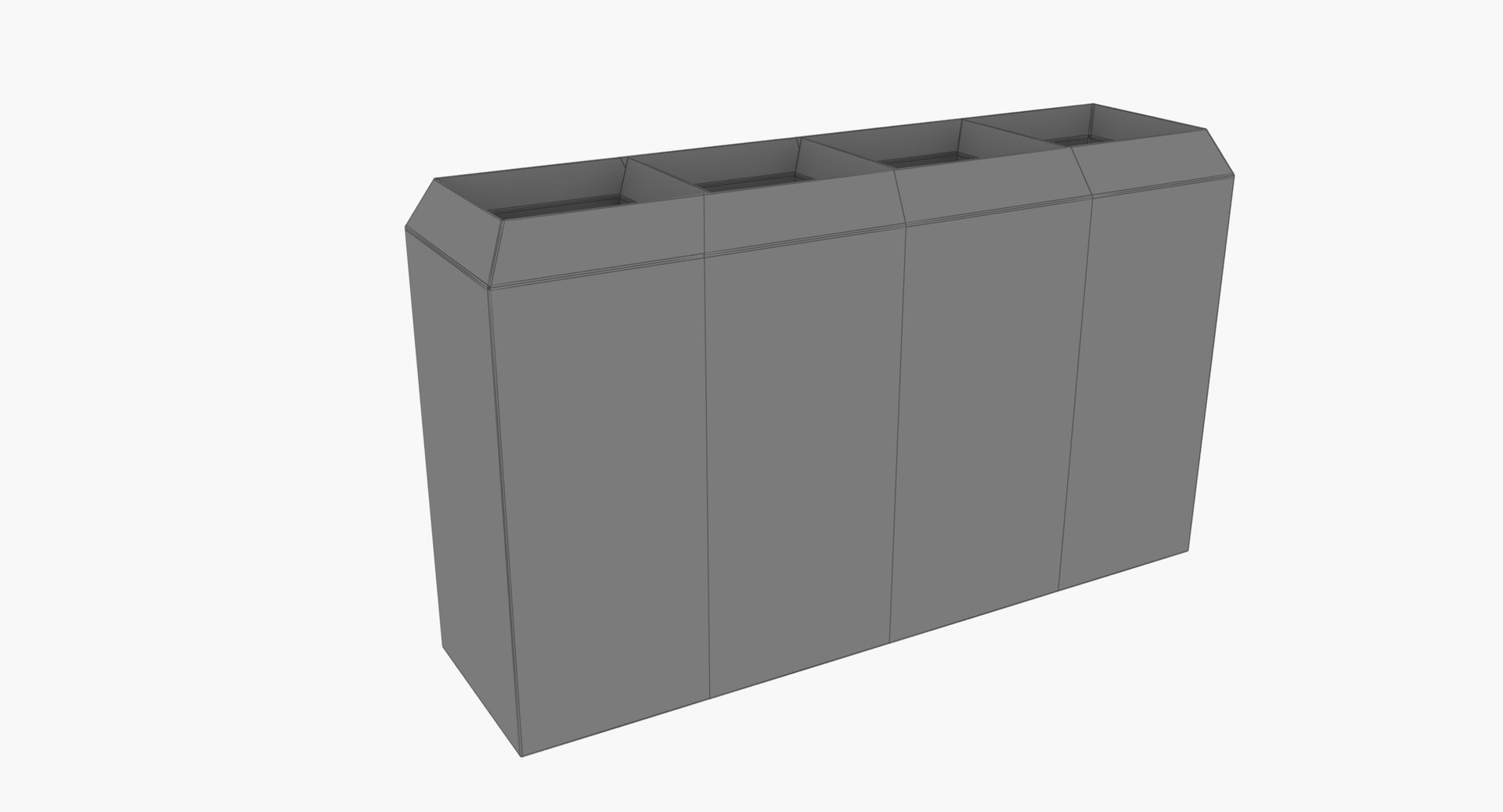 Public Recycling Station 3D Model - TurboSquid 1406173