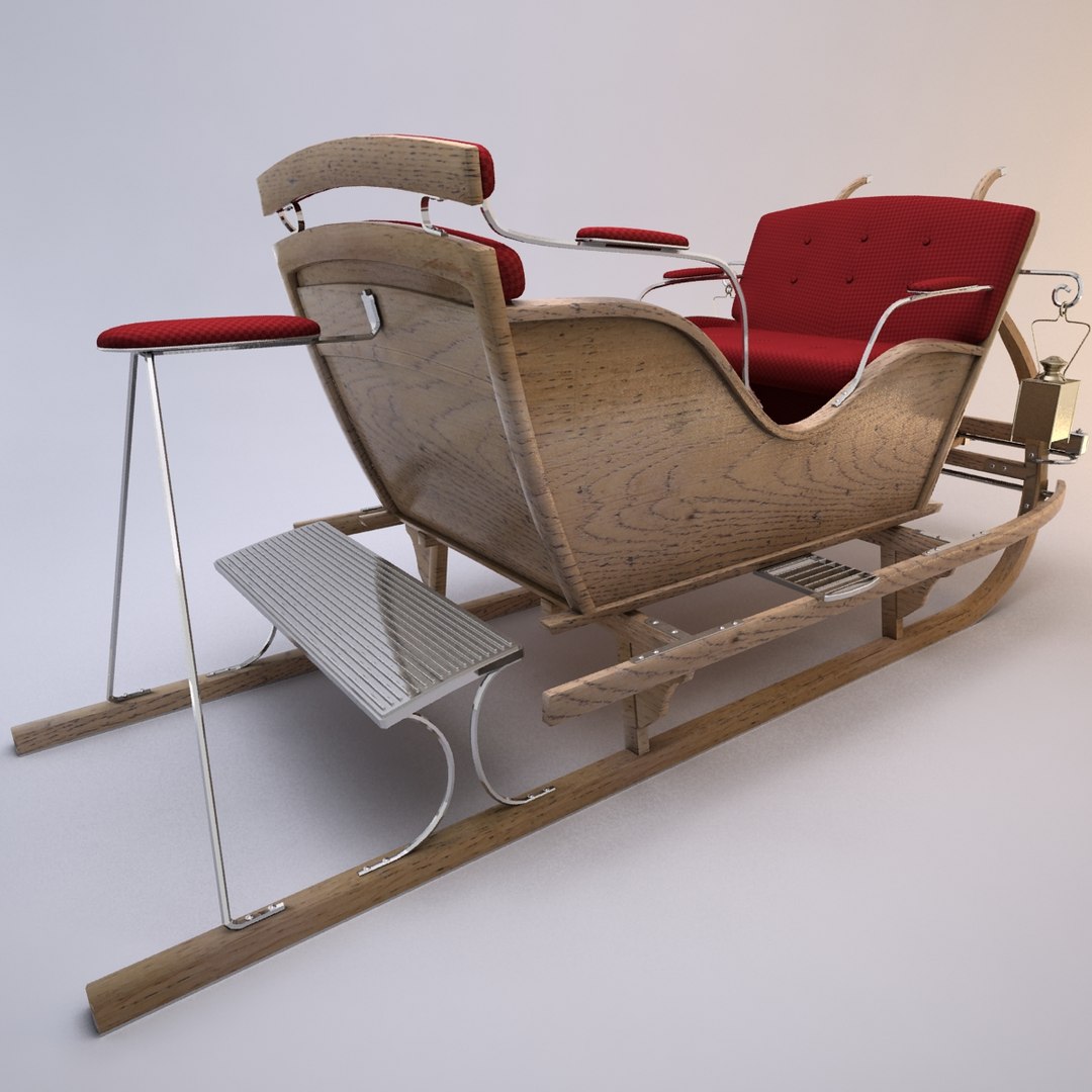 Obj Realistic Santa S Sleigh