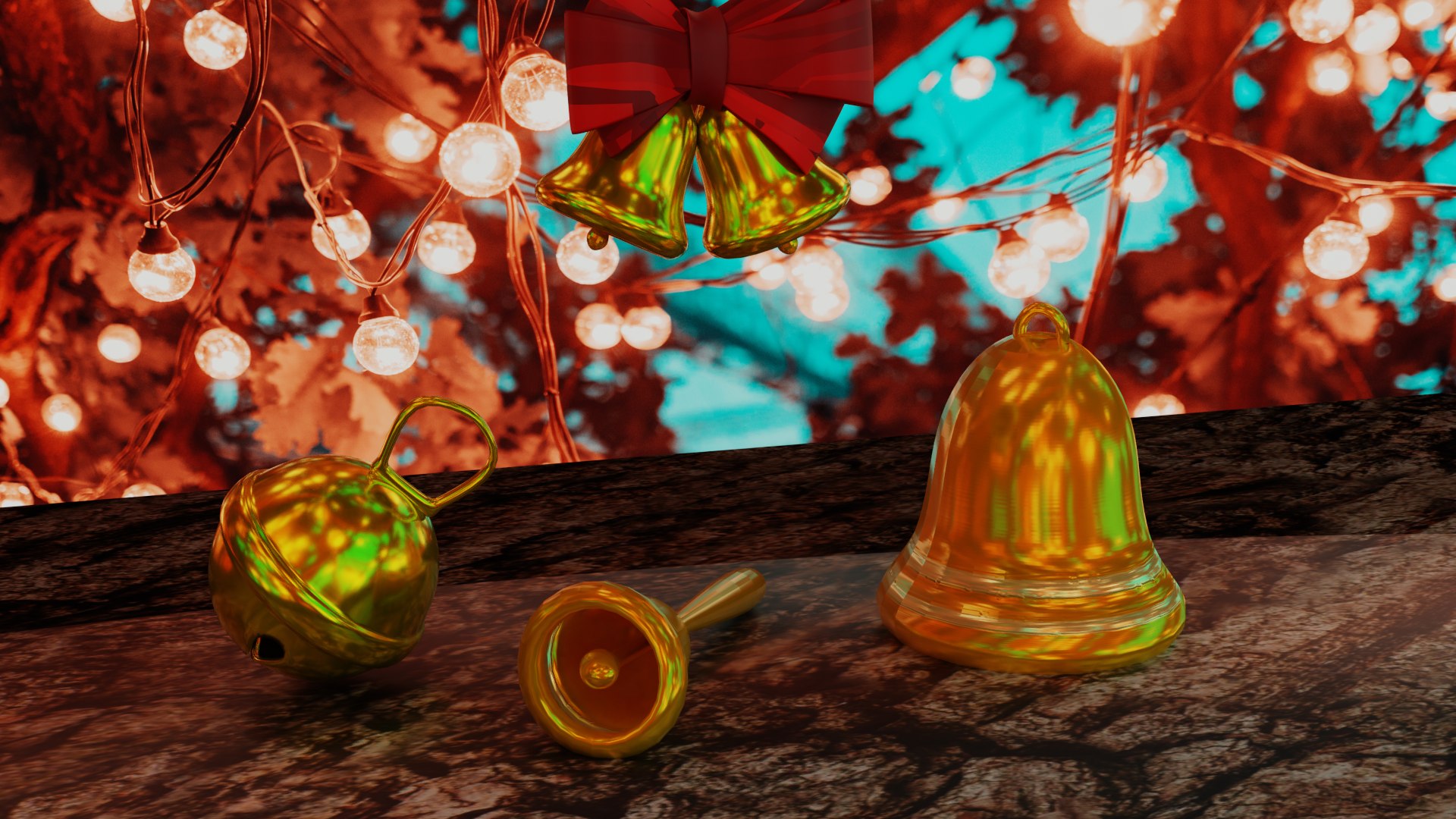 CHRISTMAS BELLS Low-poly 3D Model - TurboSquid 1996992