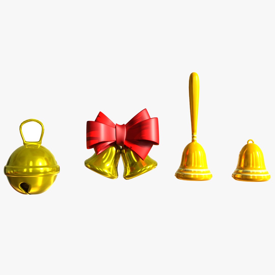 CHRISTMAS BELLS Low-poly 3D model 3D model - TurboSquid 1996992