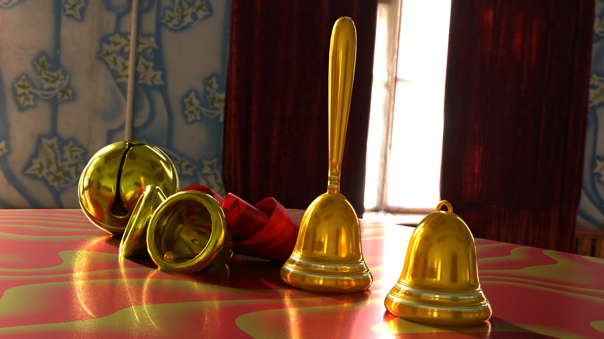 CHRISTMAS BELLS Low-poly 3D Model - TurboSquid 1996992