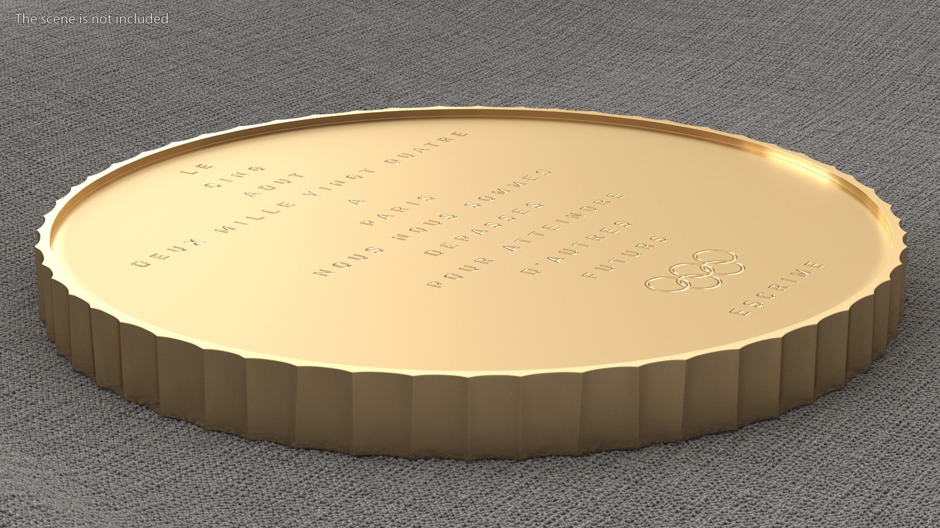 3D Olympic Gold Medal - TurboSquid 2003119