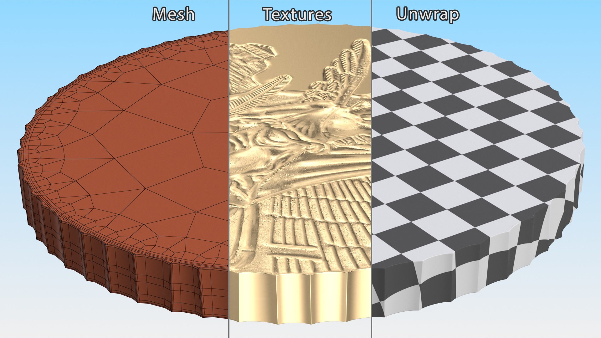 3D Olympic Gold Medal - TurboSquid 2003119