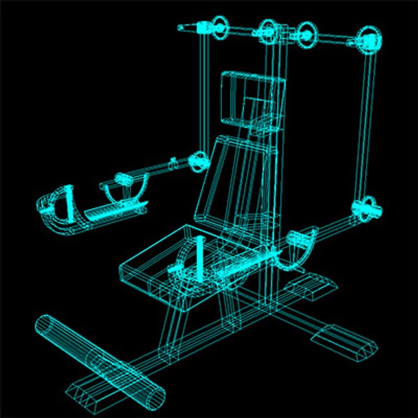 fitness machine 3d max