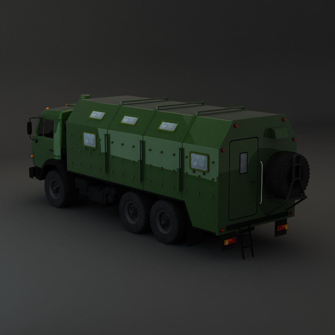3d Model Kamaz Maz Army