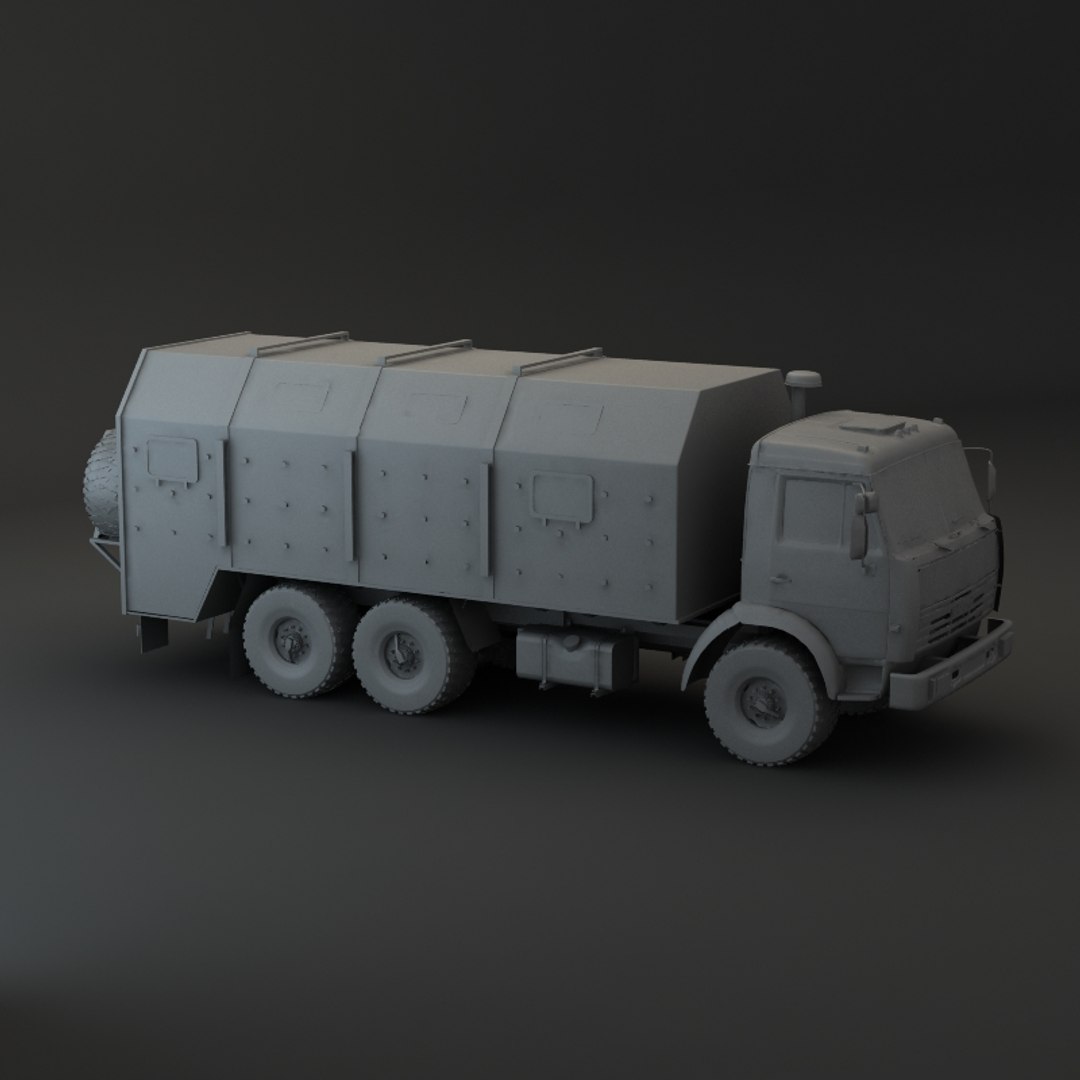 3d Model Kamaz Maz Army