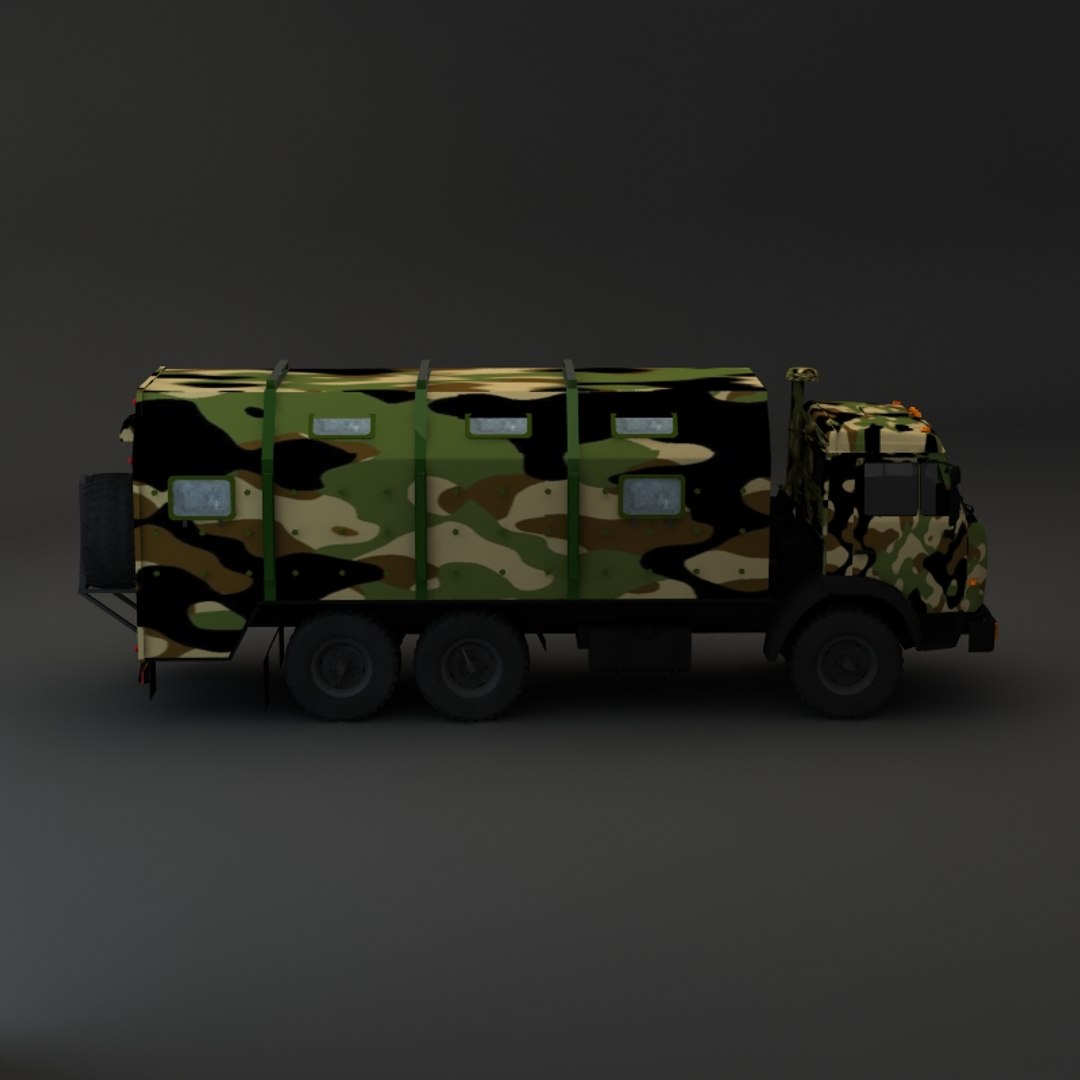 3d Model Kamaz Maz Army