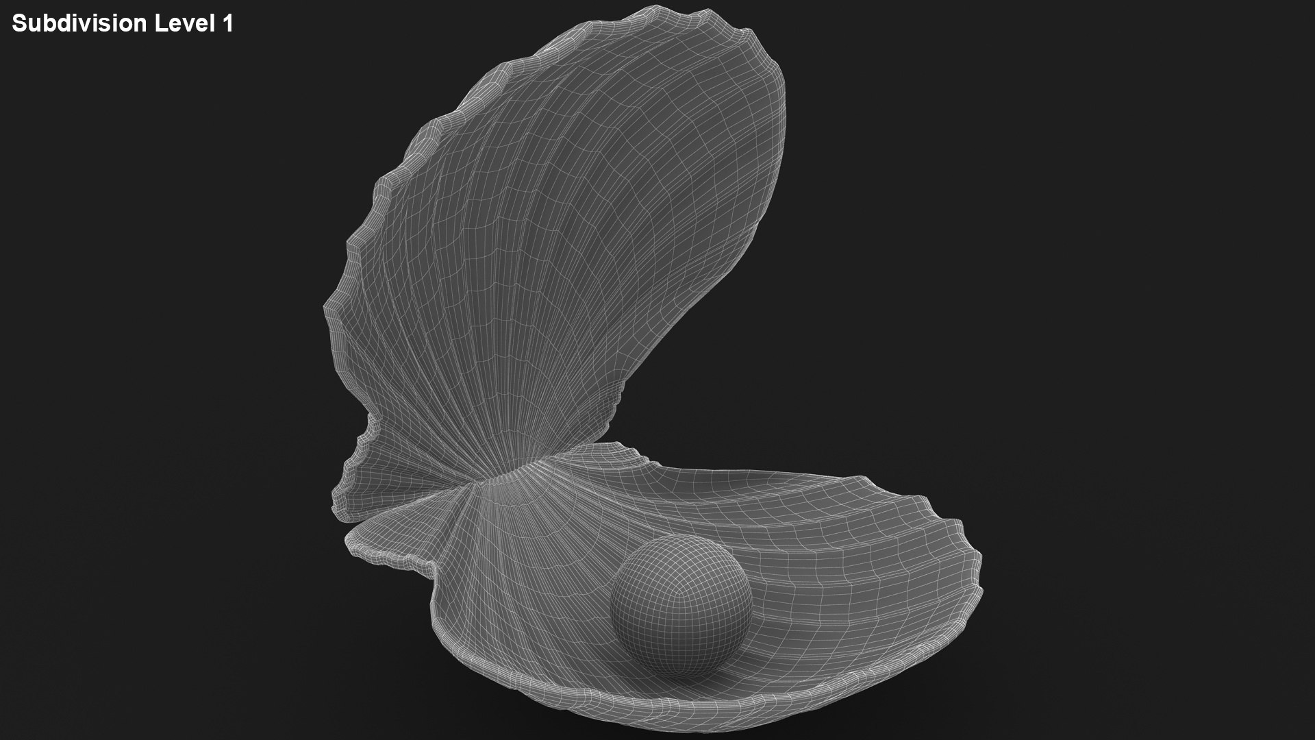 3D clam shell pearl animation model - TurboSquid 1545779