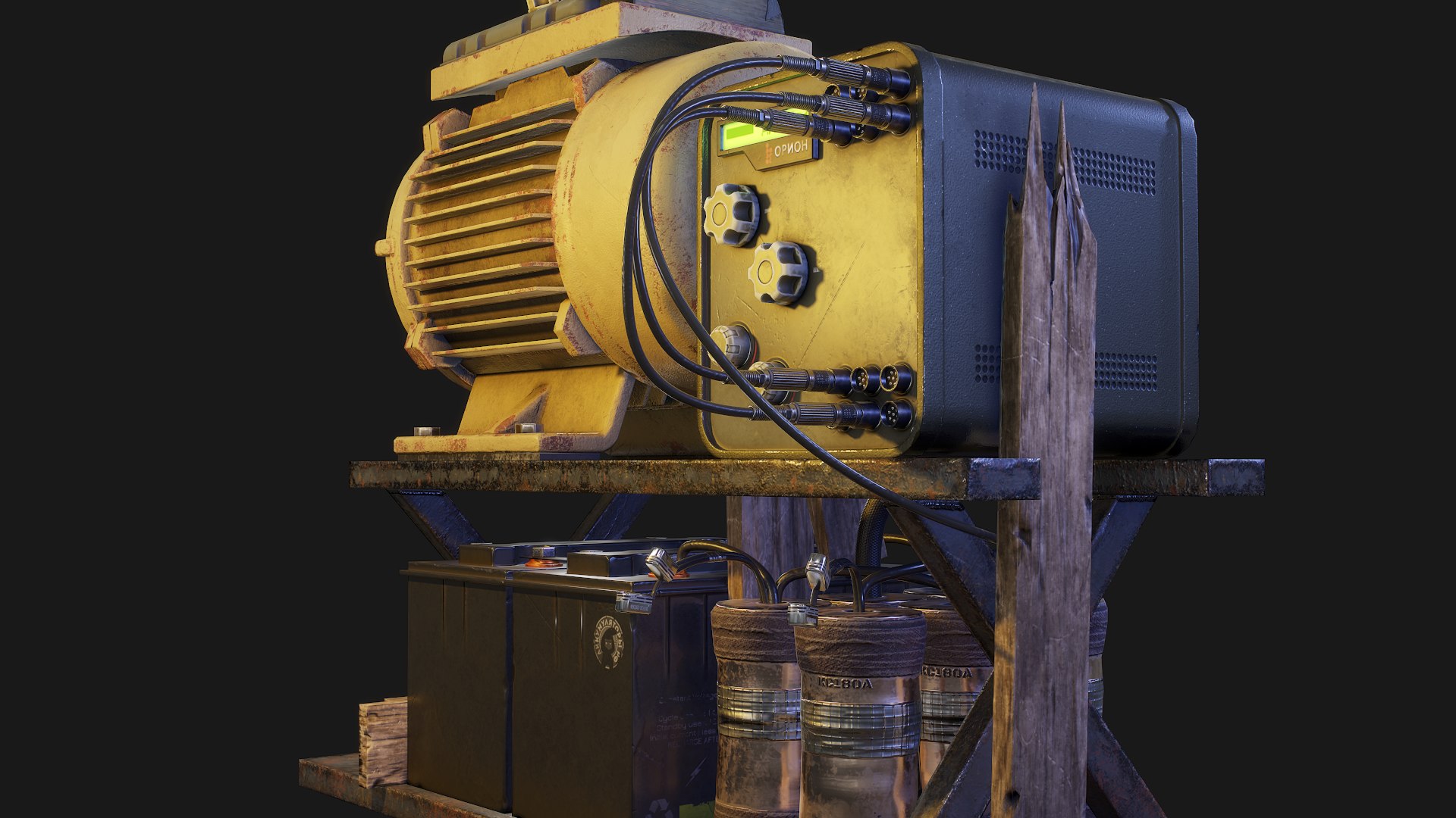 3D Post-apocalyptic Engine Model - TurboSquid 1405991