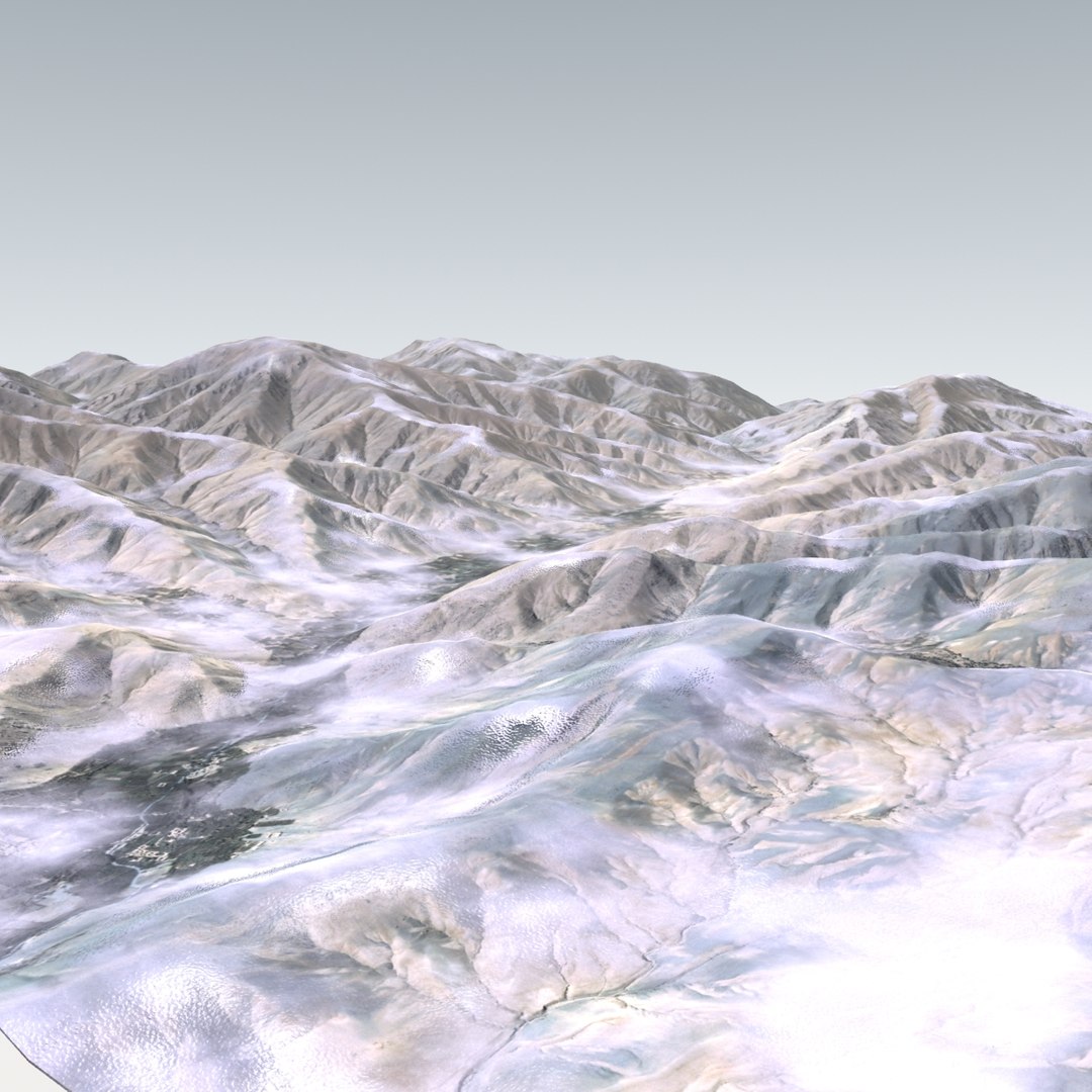3d Snowy Mountain Snow Landscape Model