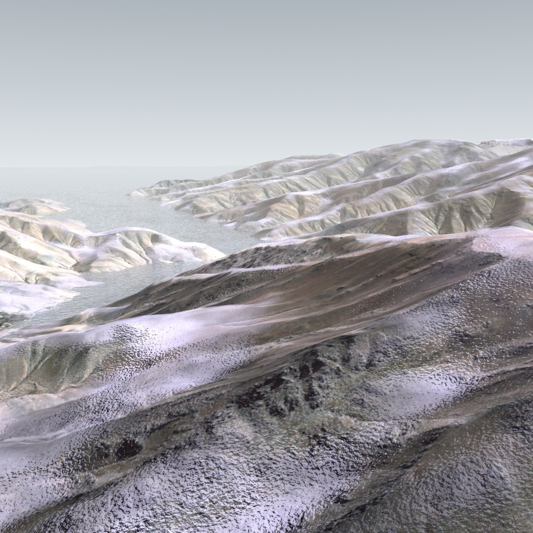 3d Snowy Mountain Snow Landscape Model
