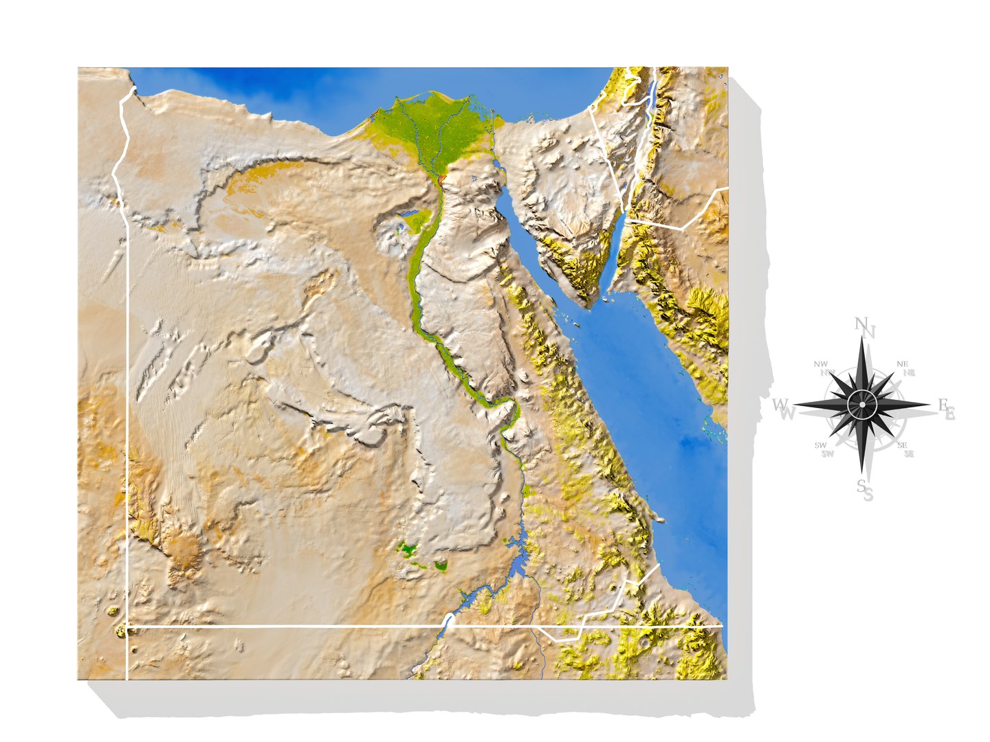egypt resolution relief maps 3d max