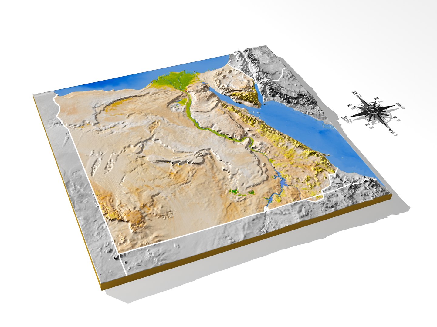 egypt resolution relief maps 3d max
