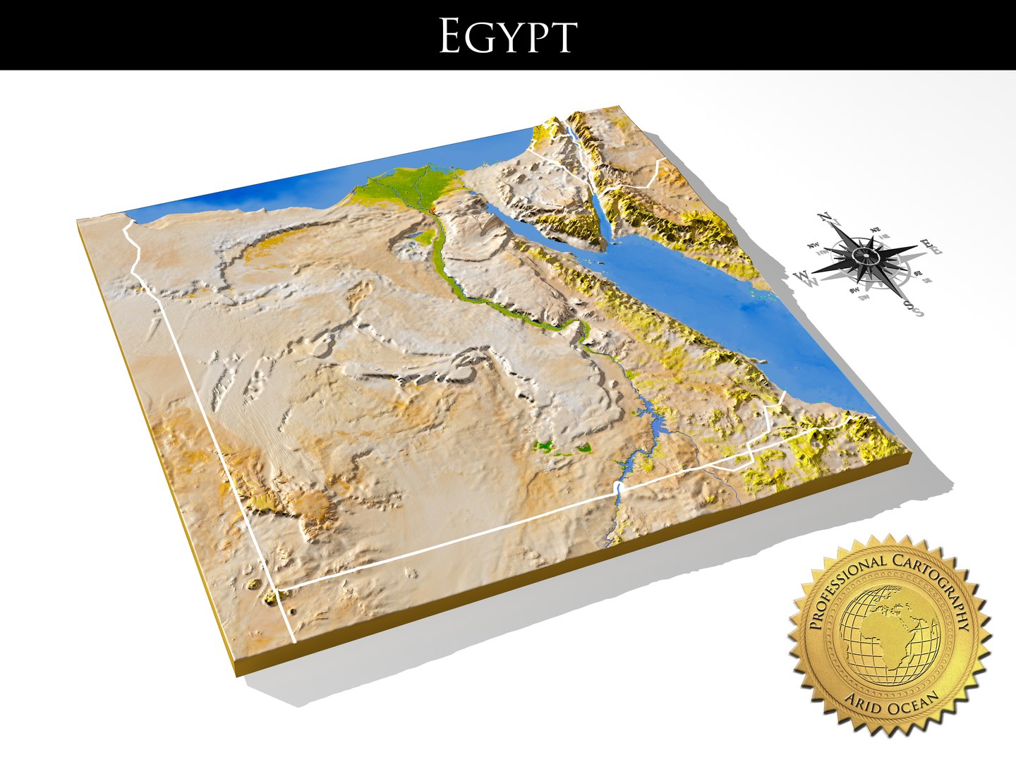 egypt resolution relief maps 3d max