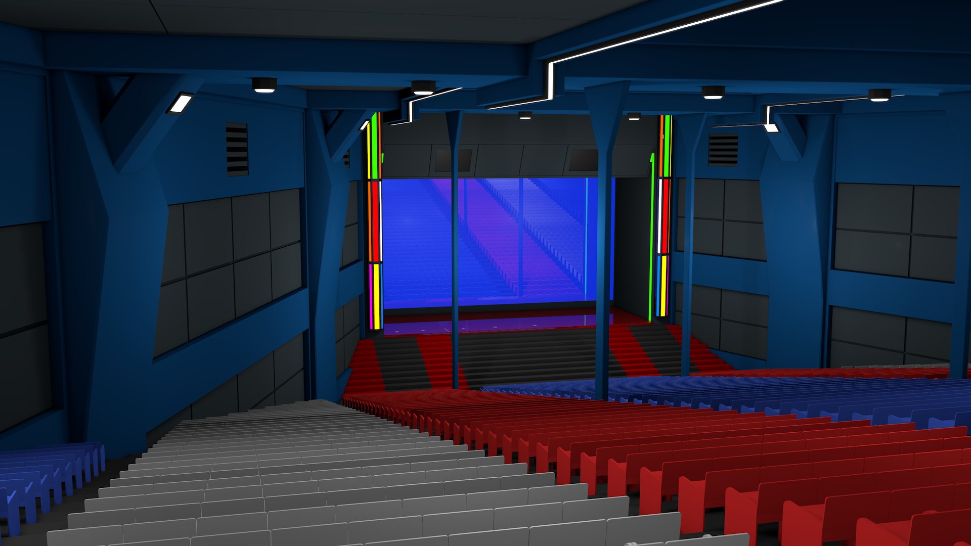 3D Model Concert Hall Theatre - TurboSquid 2315272
