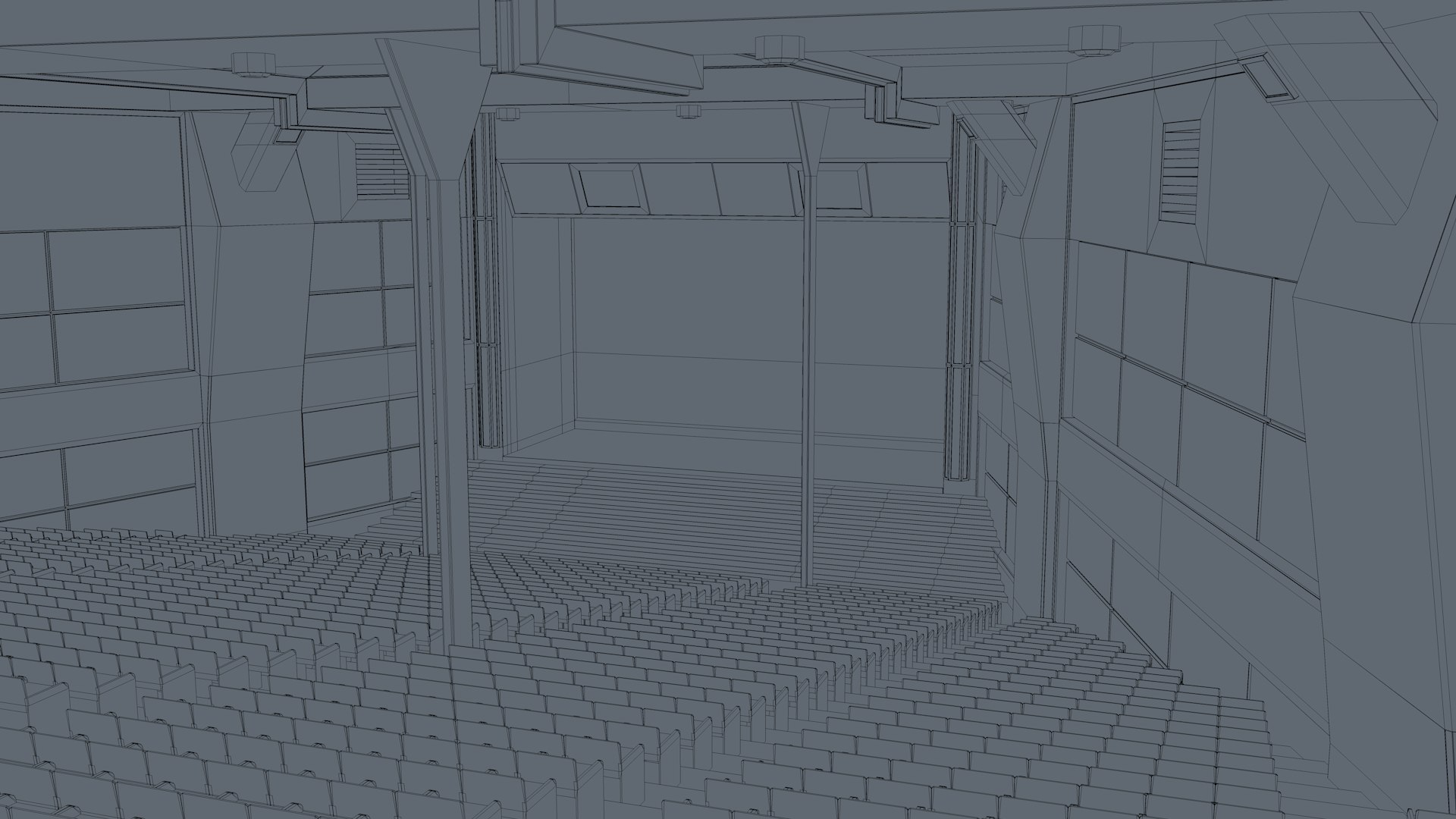 3D Model Concert Hall Theatre - TurboSquid 2315272