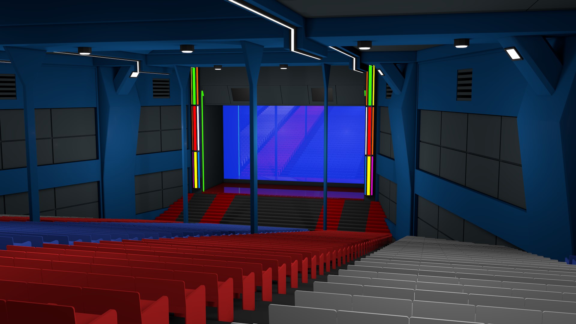 3D Model Concert Hall Theatre - TurboSquid 2315272
