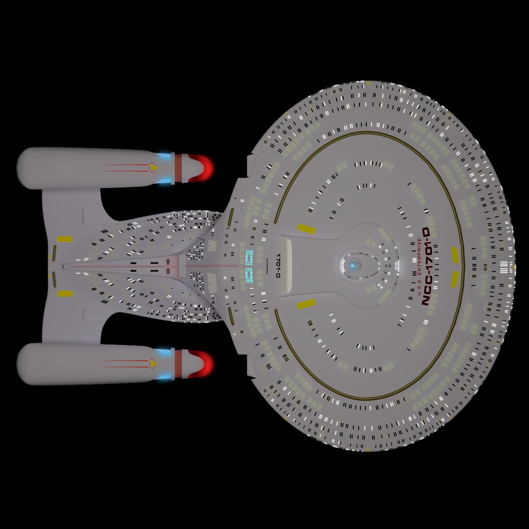 Uss Enterprise D Star Trek 3d Model