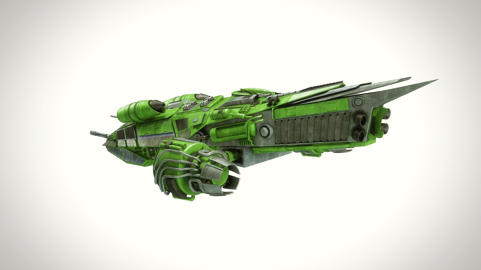 3d Aircraft Dropship Model
