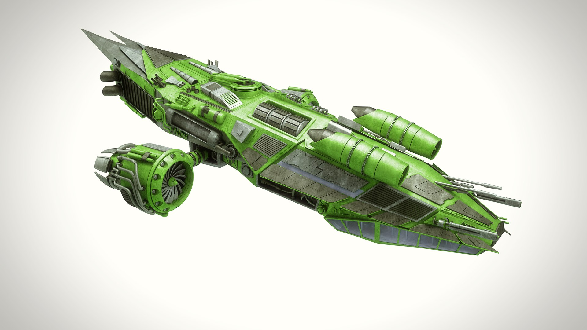3d Aircraft Dropship Model