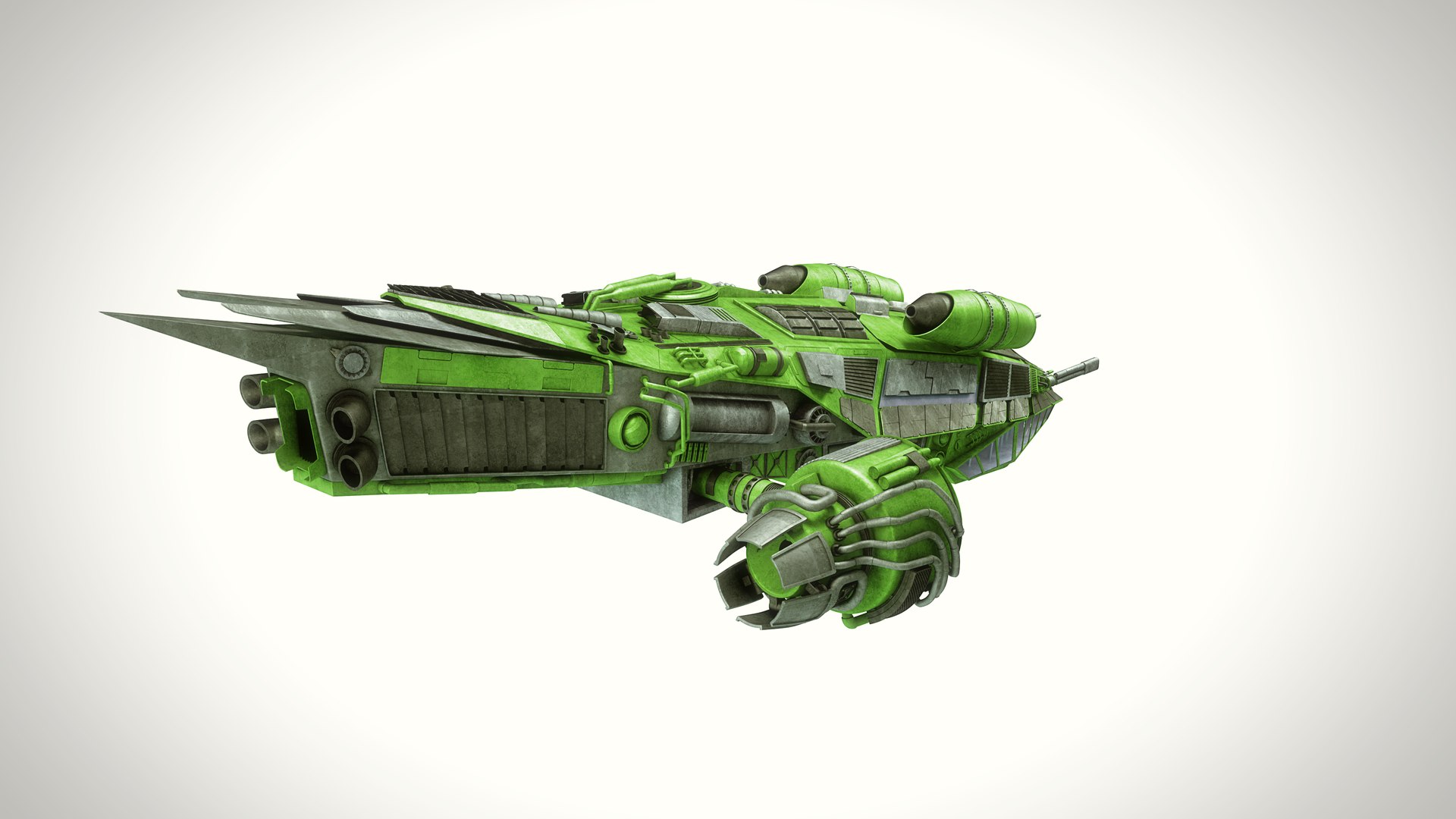 3d Aircraft Dropship Model