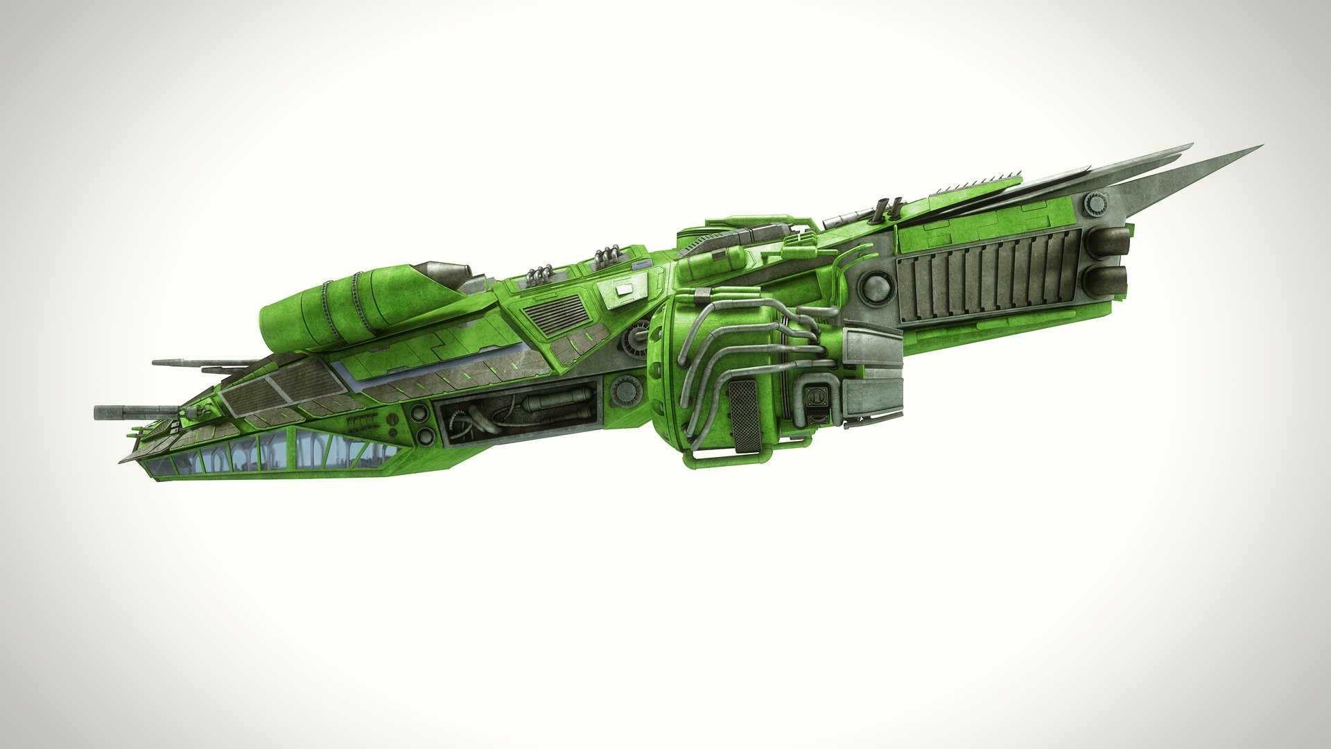 3d Aircraft Dropship Model