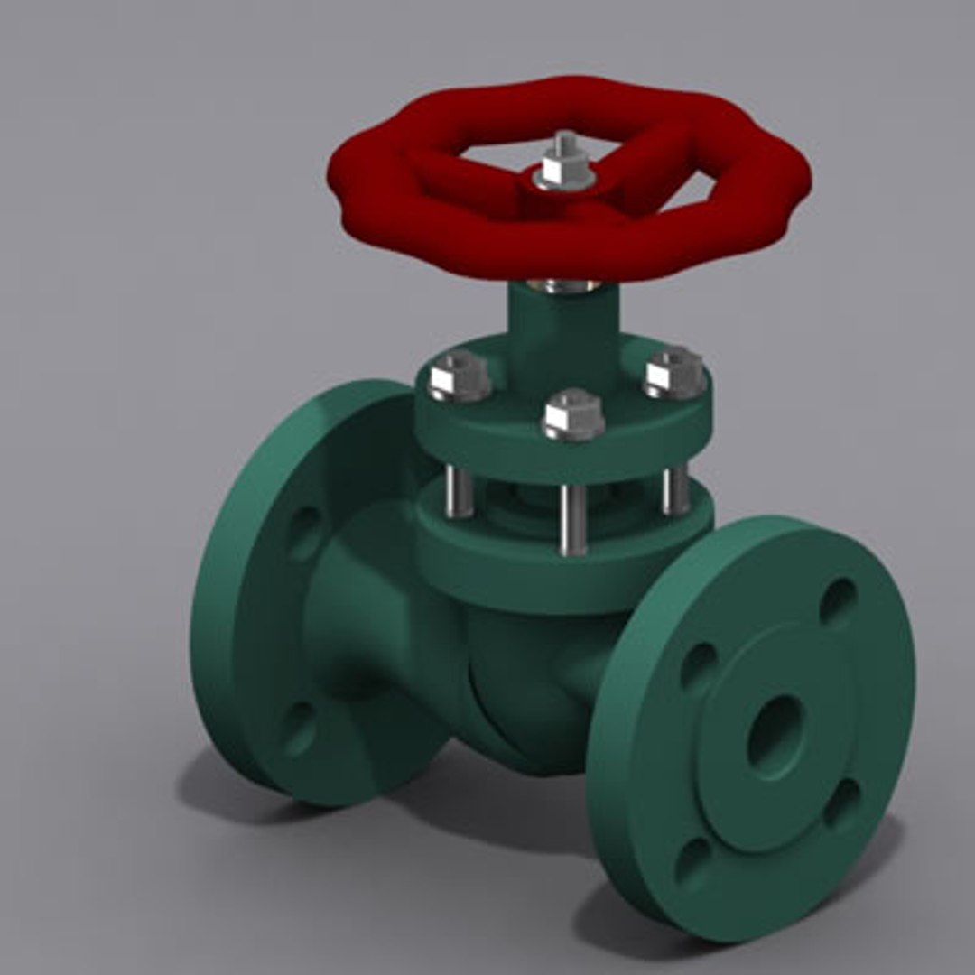 3d 3ds Valve Piston Type Modeled