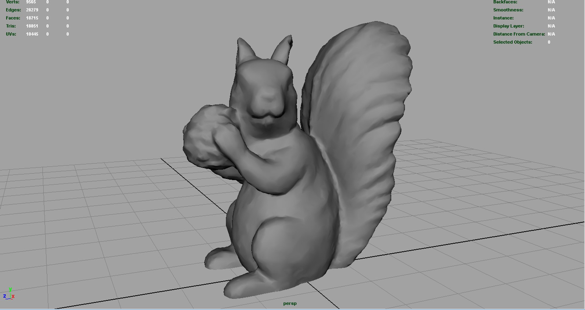 3d squirrel model