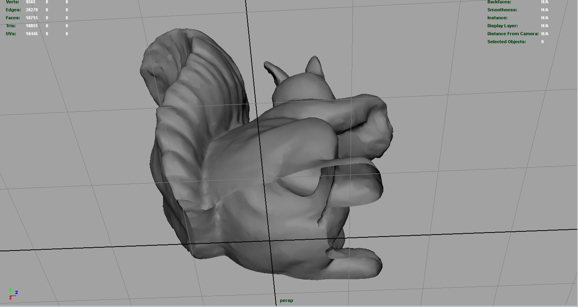 3d squirrel model