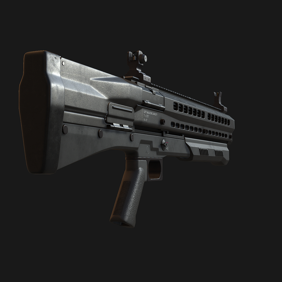 3d model shotgun utas uts-15