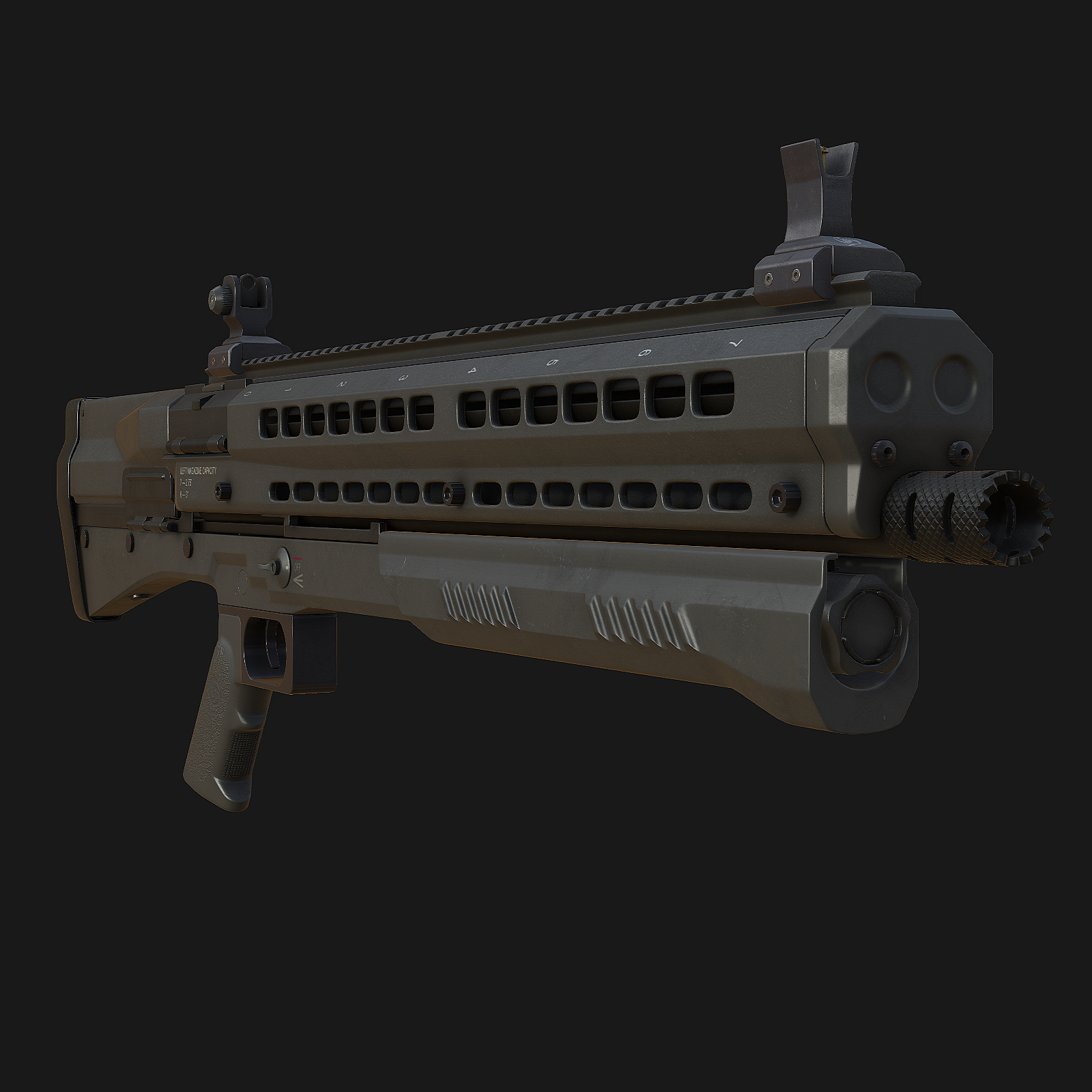 3d model shotgun utas uts-15