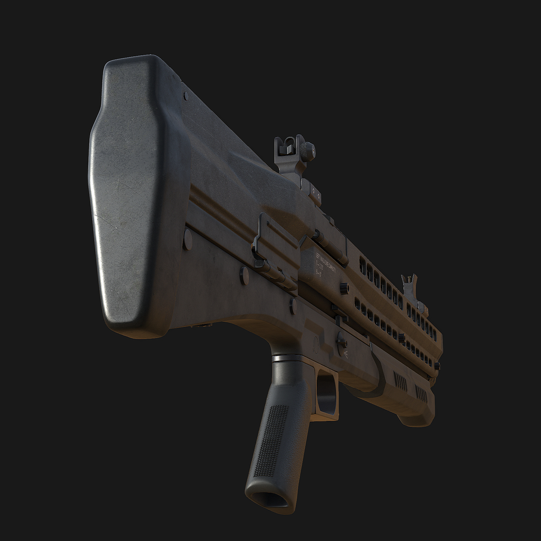 3d model shotgun utas uts-15