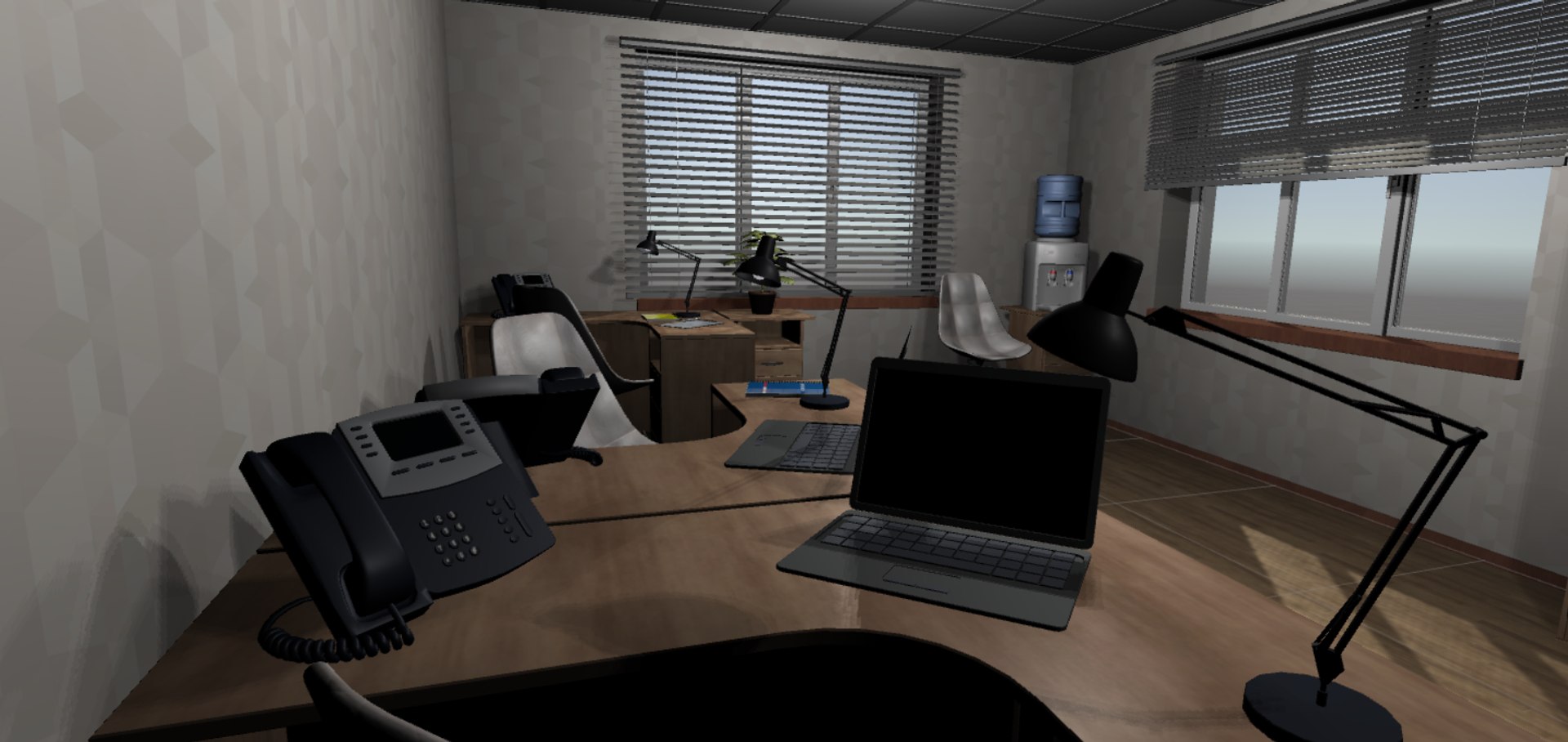 Vr Small Office Room 3D Model - TurboSquid 1437248