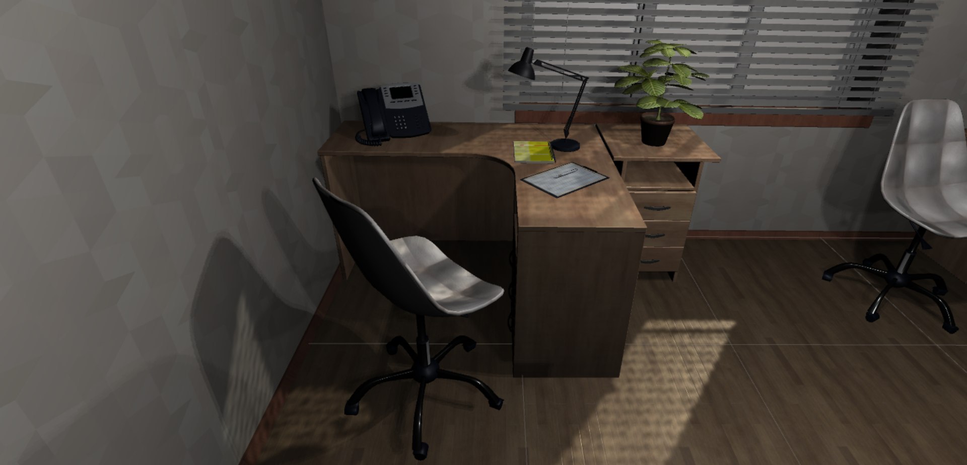 Vr Small Office Room 3D Model - TurboSquid 1437248