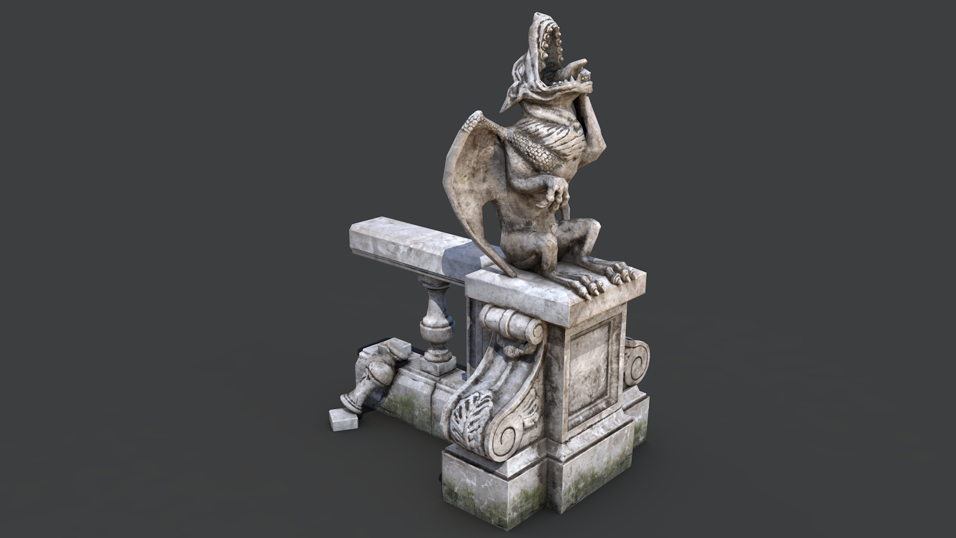 3D Gargoyle Statue Massandra Model - TurboSquid 1525244