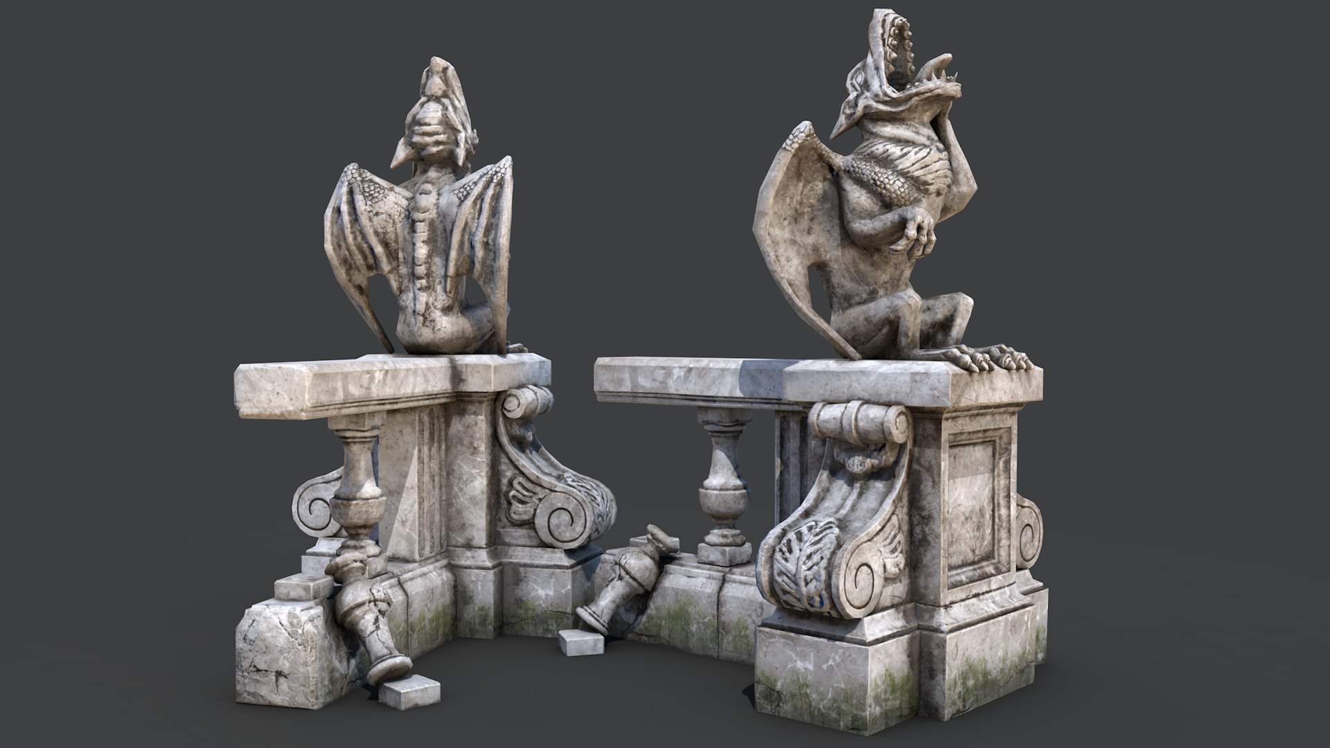 3D Gargoyle Statue Massandra Model - TurboSquid 1525244