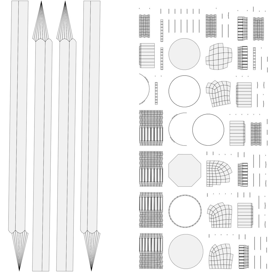 Pencil Model - TurboSquid 2351280