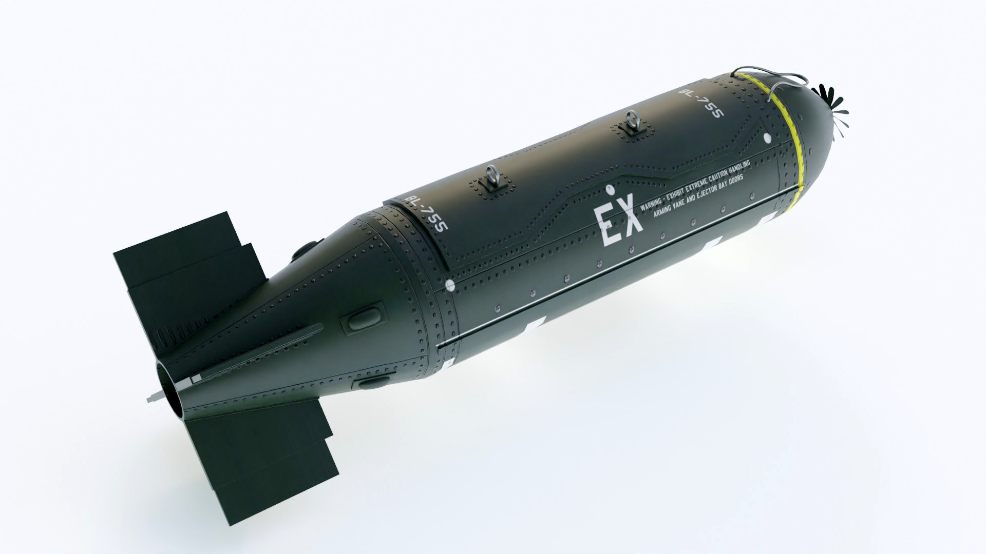 3d Bl-755 Cluster Bomb Model