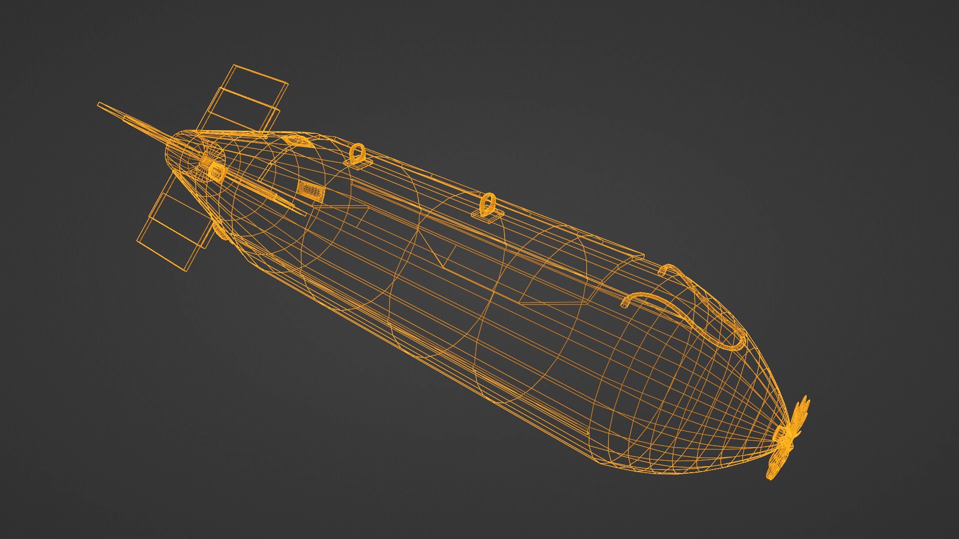 3d Bl-755 Cluster Bomb Model