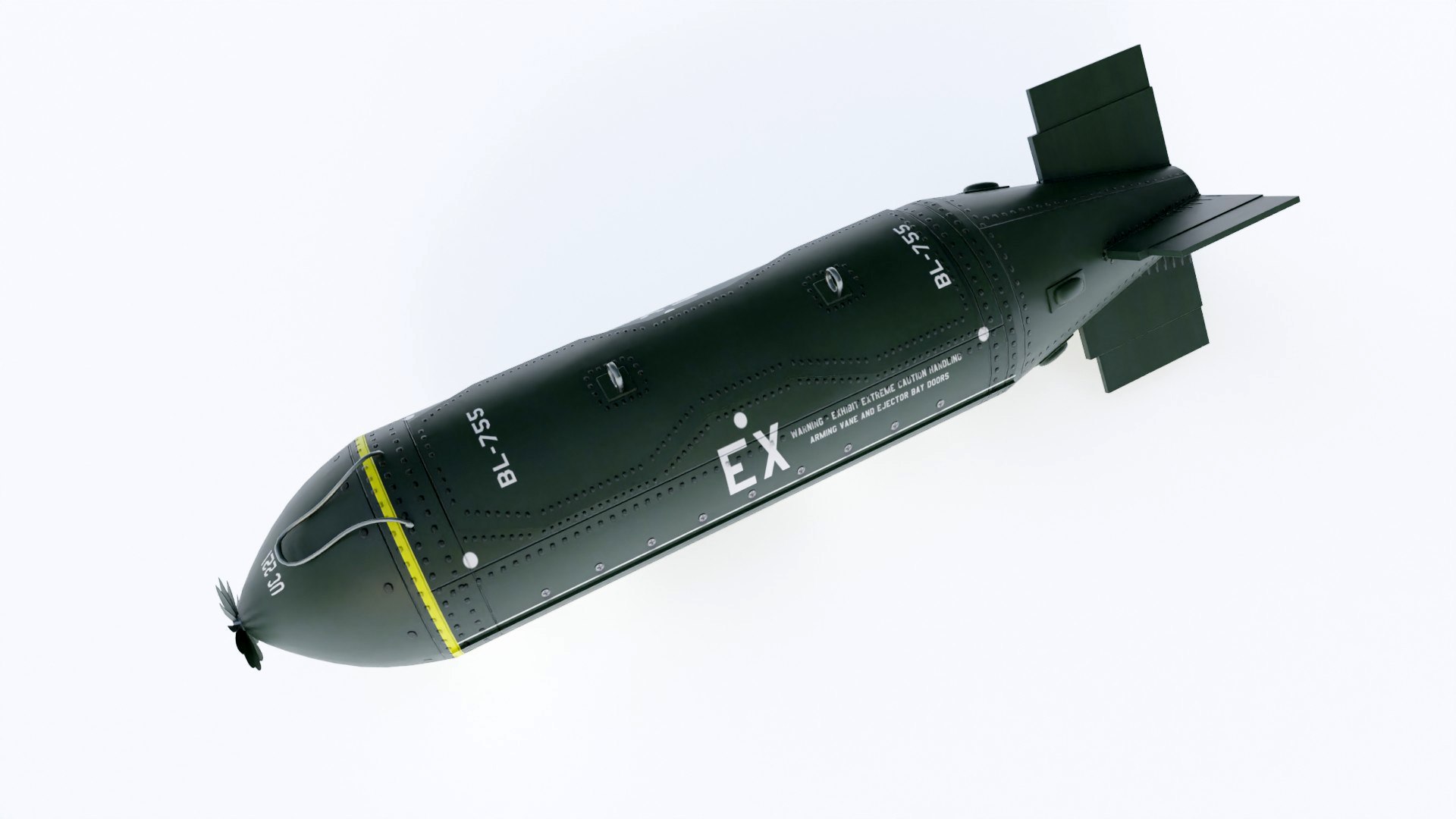 3d Bl-755 Cluster Bomb Model