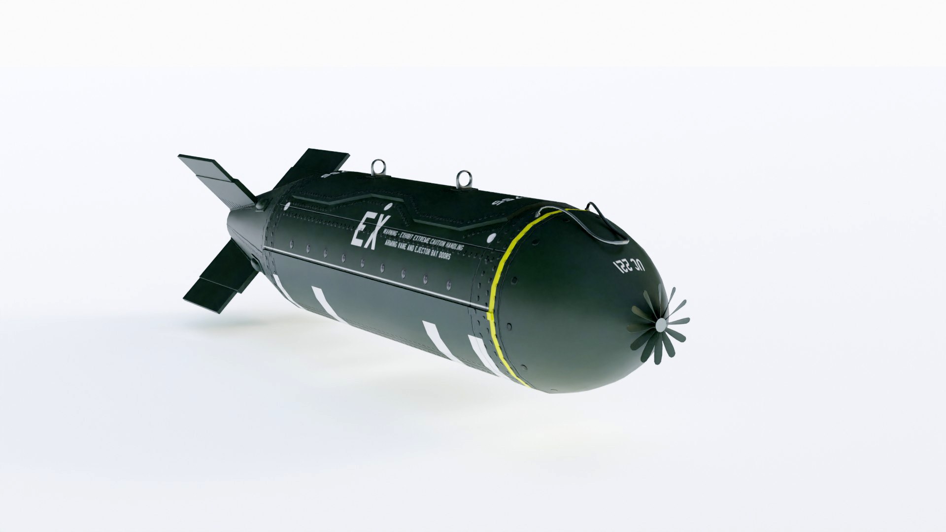 3d Bl-755 Cluster Bomb Model