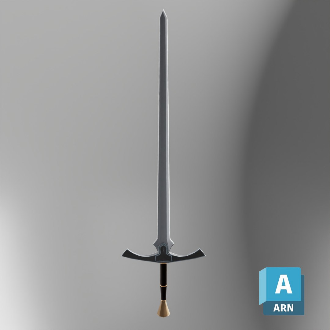 3D Bastard Sword - TurboSquid 2347042