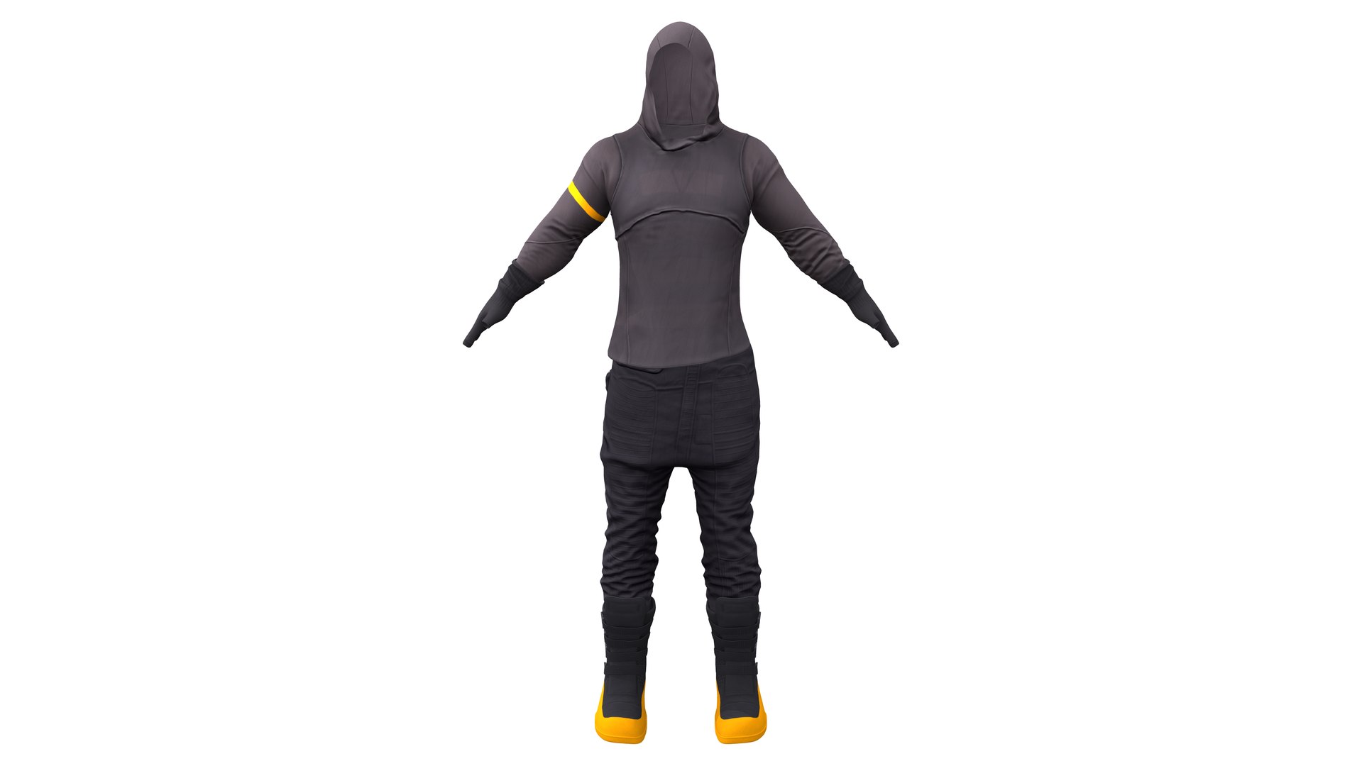 Full Male Dystopian Urban Outfit 3D Model - TurboSquid 2072456