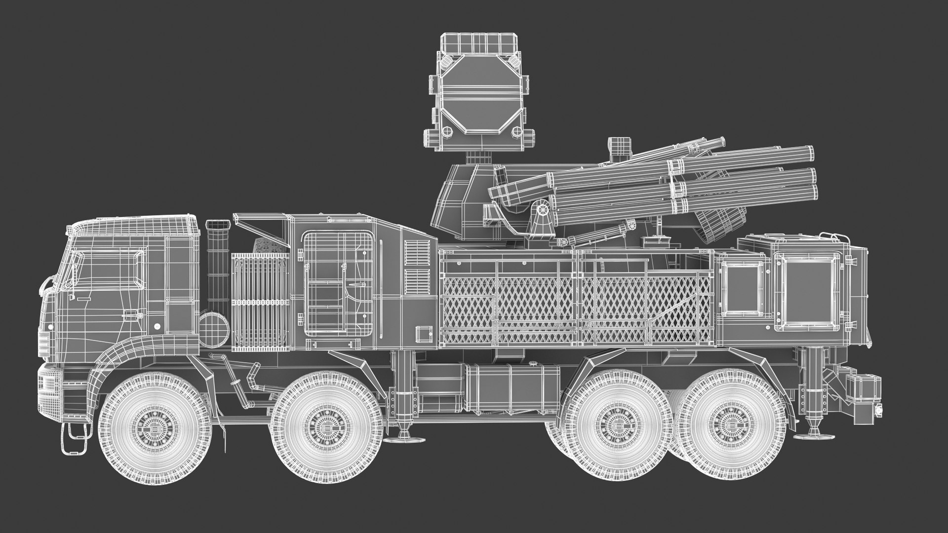 Sam Pantsir S1 Sa-22 3D Model - TurboSquid 1532428