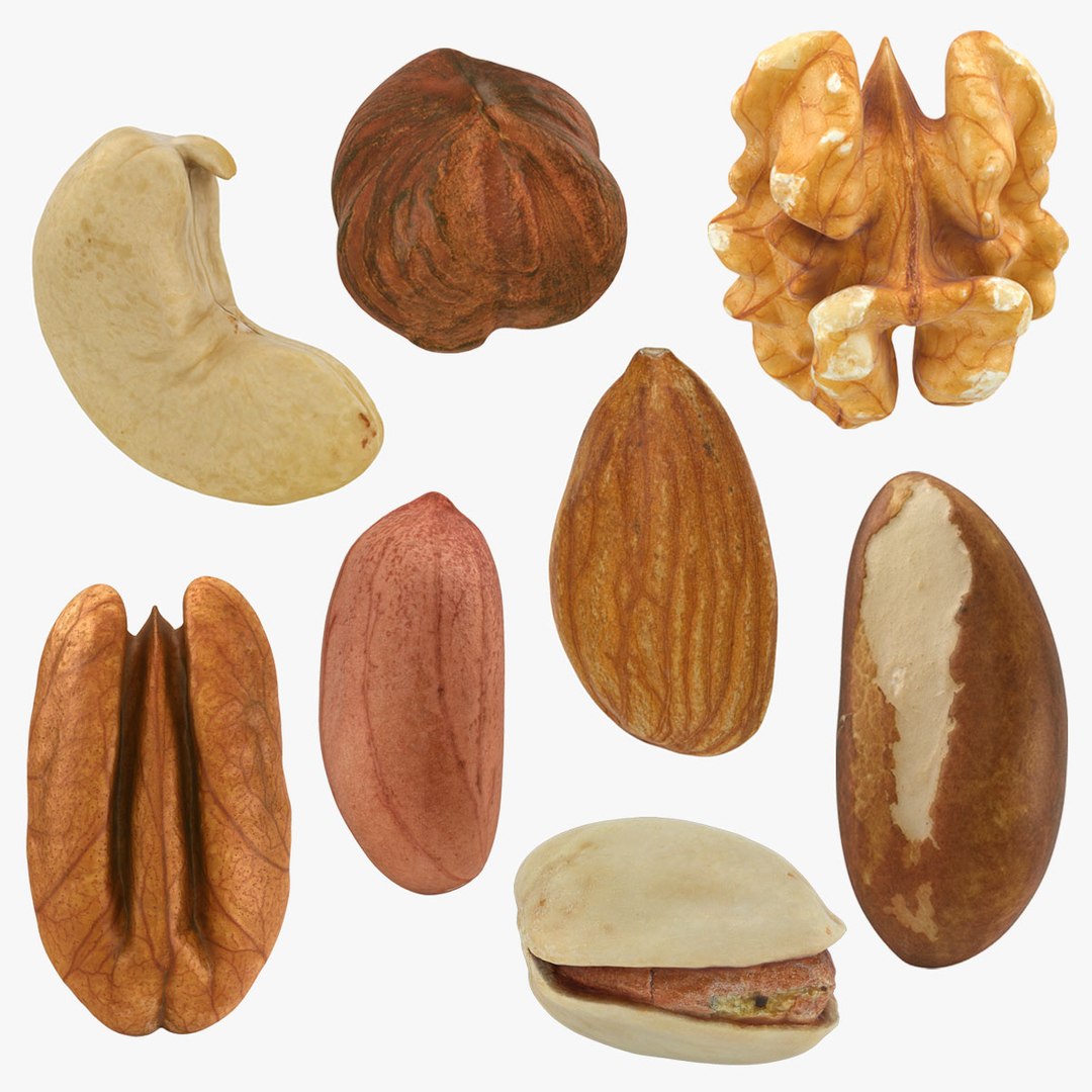 Nuts Collection 2 3D model - TurboSquid 2058010