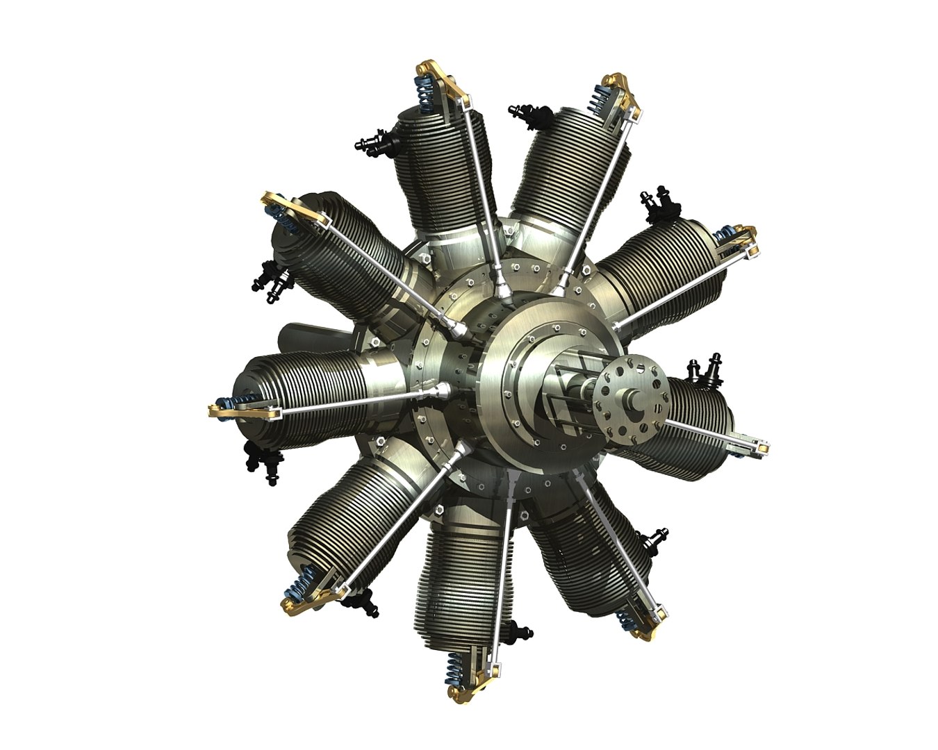 3d Gnome Rotary Engine