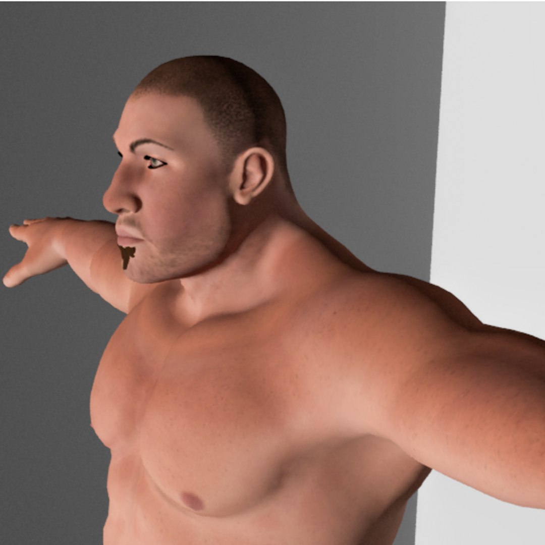 3D model man muscular - TurboSquid 1183191