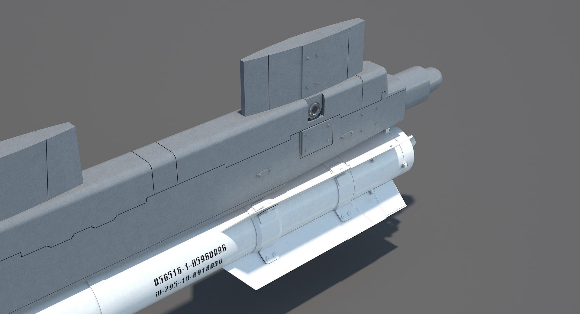 R-73E Missile And Pylon 3D - TurboSquid 2356409
